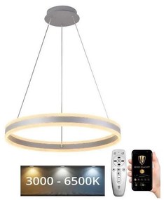 NEDES LED Stmívatelný lustr na lanku LED/85W/230V 3000-6500K + dálkové ovládání J4315/S