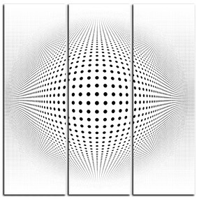 Obraz na plátně - Abstraktní geometrická sfera - čtverec 3218B (105x105 cm)