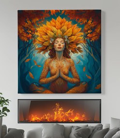 Obraz na plátně - Strom života Verdiana ve spojení FeelHappy.cz Velikost obrazu: 120 x 120 cm