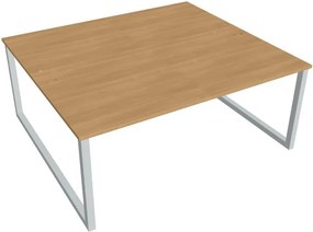 Kancelářský pracovní stůl Hobis USDO 1800, bílá RAL 9016, deskabuk