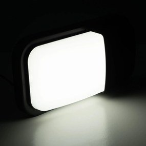 T-LED LED fasádní svítidlo MURUS-B černé Teplá bílá
