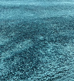 BE Koberec Mosso 8251 TURQUOISE - Tyrkysový obdélníkový Rozměr: 50x80 cm
