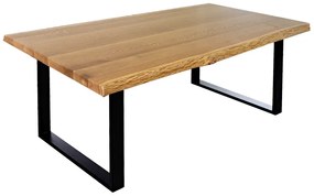 Moderní stoly Konferenční stolek BOLZANO masiv dub/ocel