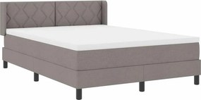 Postel s boxspringem s čelo Taupe 200 x 160 cm textil 3341178