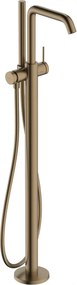 Hansgrohe Tecturis S, páková vanová volně stojící baterie na podlahu, kartáčovaný bronz, HAN-73440140