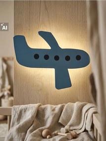 Sinsay - Dětská LED nástěnná lampa ve tvaru letadla - modrá
