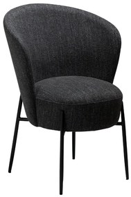 OnaDnes -20% ​​​​​Dan-Form Černá bouclé jídelní židle DAN-FORM Orbit