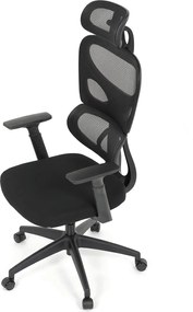 Ergonomická kancelářská židle LEXON - černá síťovina
