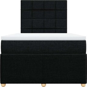 Box spring postel s matrací černá 120x190 cm textil 3291997