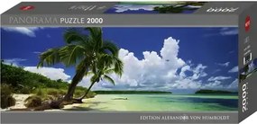 HEYE Panoramatické puzzle Palmový ráj / 2000 dílků / 136 x 48 cm