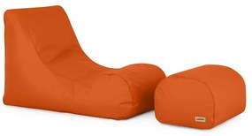 SakyPaky Sakypak sedací vak s podnožníkem oranžová