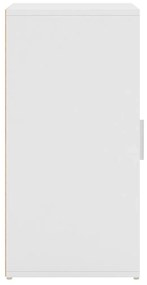 Botník bílý 32 x 35 x 70 cm dřevotříska - Default Title