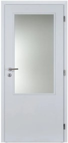 Dveře 70x197cm 2/3 sklo bílé kašírované