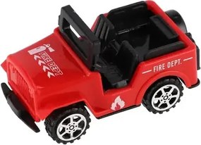 TEDDIES Sada auto a vrtulník záchranných složek / Sada hraček / Plast