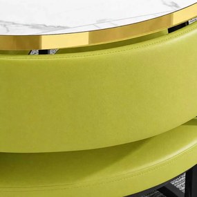 LuxuryForm DESIGN Jídelní set MONTE 4+1 - zelený / bílý