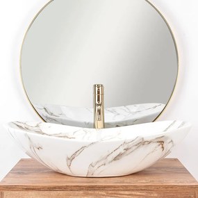 Rea Royal 60 umyvadlo, 62 x 36 cm, napodobenina kamene Lava, REA-U8597