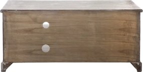 Dřevěný televizní stolek se 2 košíky Jerome - 120*49*51 cm