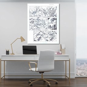 Gario Obraz na plátně Skica přítomnosti superhrdiny - Saqman Rozměry: 40 x 60 cm