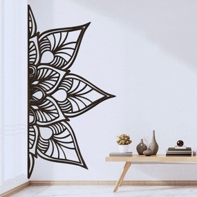 dřevo života Dřevěná mandala k posteli KVET Zvolte rozměr (cm): 120x61, Zvolte barvu dekoru: Wenge