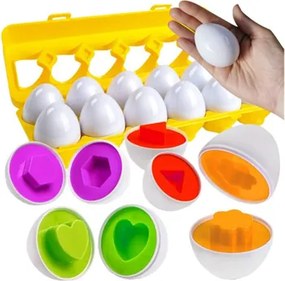 Montessori vzdělávací puzzle 12 vajíček ISO 26653