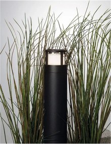 NV 9277151 Venkovní sloupkové svítidlo AGOSTO černý hliník a akrylový difuzor LED 6W 3000K 100-240V 120st. IP54 - NOVA LUCE