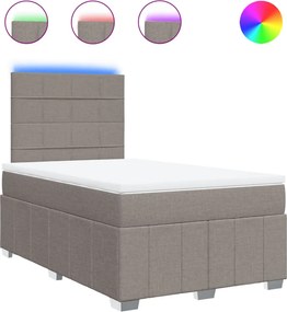 Box spring postel s matrací taupe 120x190 cm textil 3293911