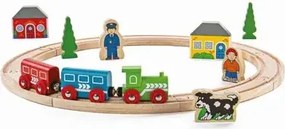 Bigjigs Rail Moje první vláčkodráha / 20 dílů / od 3 let