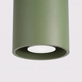 Sollux Lighting Stropní svítidlo ORBIS 1 olivově zelené