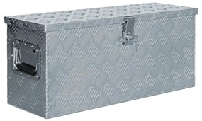 Hliníkový box - stříbrný | 76,5x26,5x33 cm
