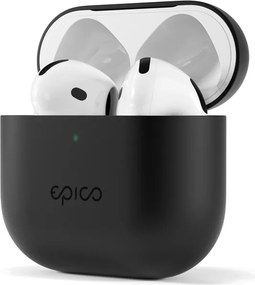 Epico silikonový kryt pro Airpods 4 černý Černá