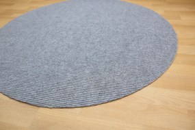 Vopi, Kusový koberec Quick step šedý kruh, 100x100 (průměr) kruh, šedá, chodba / předsíň
