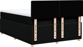 Box spring postel s matrací černá 140 x 190 cm textil 3287467