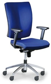 Antares Kancelářská židle LEON PLUS, modrá, ocelový kříž