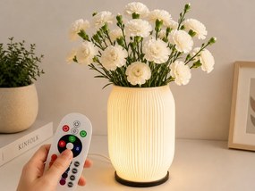 Verk Group Stolní lampy s vázou na květiny, dekorativní 2 v 1, led rgb, s dálkovým ovládáním