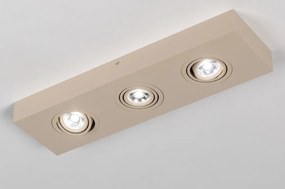 Stropní LED svítidlo Spot Quality Quadra 3 Taupe