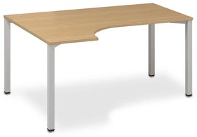 Ergonomický stůl ProOffice B 180 x 120 cm, levý, buk