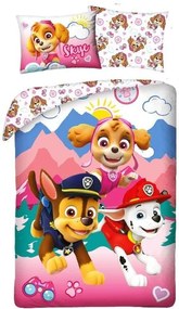 HALANTEX Povlečení Paw Patrol pink  Bavlna, 140/200, 70/90 cm