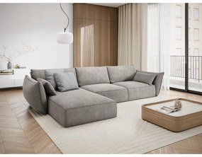 Světle šedá rohová pohovka (levý roh) Vanda – Mazzini Sofas