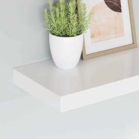 Plovoucí nástěnné police 4 ks bílé 40 x 23,5 x 3,8 cm MDF 323807