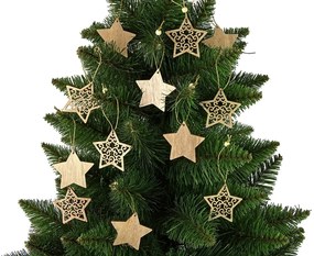 Dřevěné vánoční ozdoby – hvězdičky