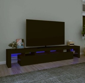 vidaXL TV skříňka s LED osvětlením 230x36,5x40 cm [3152789] Barva: Černá
