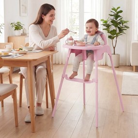 Costway 4-in-1 rozkládací jídelní židlička pro miminka Dětská vysoká židlička