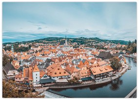 Skleněný obraz - Český Krumlov (70x50 cm)