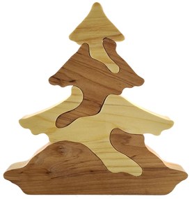 AMADEA Dřevěné puzzle strom 25 cm