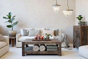 Hnědá antik dřevěná komoda z recyklovaného dřeva Grimaud - 90*41*100 cm