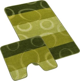 Bellatex SADA BANY 60x100 + 60x50 cm - s výkrojem Zelená 60x100 cm, 60x50 cm (SADA)