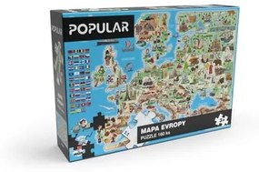 Popular Puzzle Mapa Evropy, 160 dílků