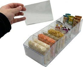 usporadejto.cz Úložný box, ideální do spíže, s etiketou + 2 přepážky, BITO, 40x13cm