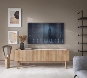 PSK Televizní skříňka BORA, Riviera/Marmur Bianco 144 cm