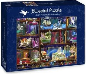 BLUEBIRD Puzzle Knihovna dobrodružství / 3000 dílků / od 14 let